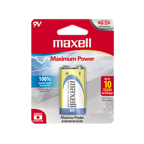 MAXELL BATERIAS 9VOLTS – Scai Chile