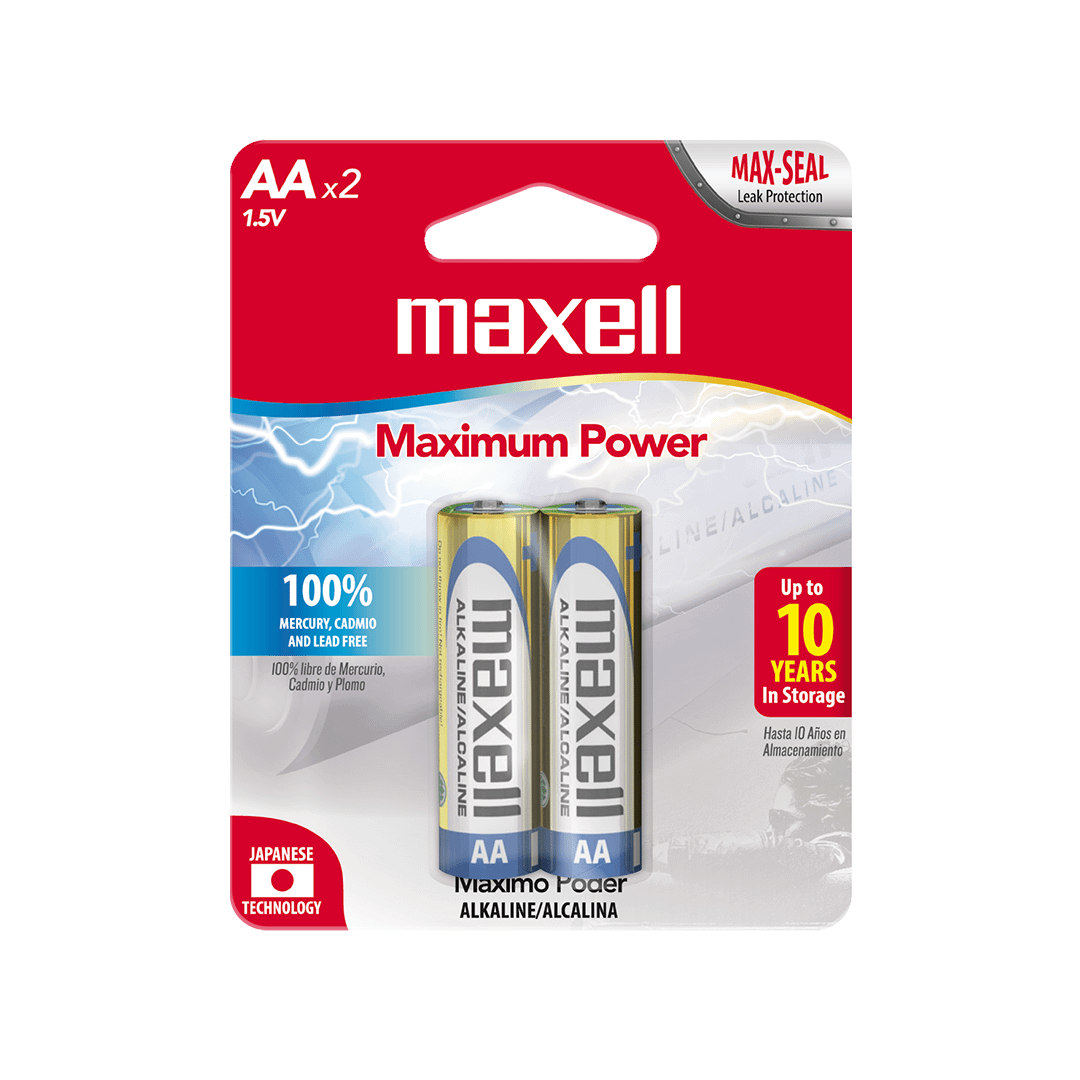 MAXELL PILAS ALCALINAS AA X 2 – Scai Chile